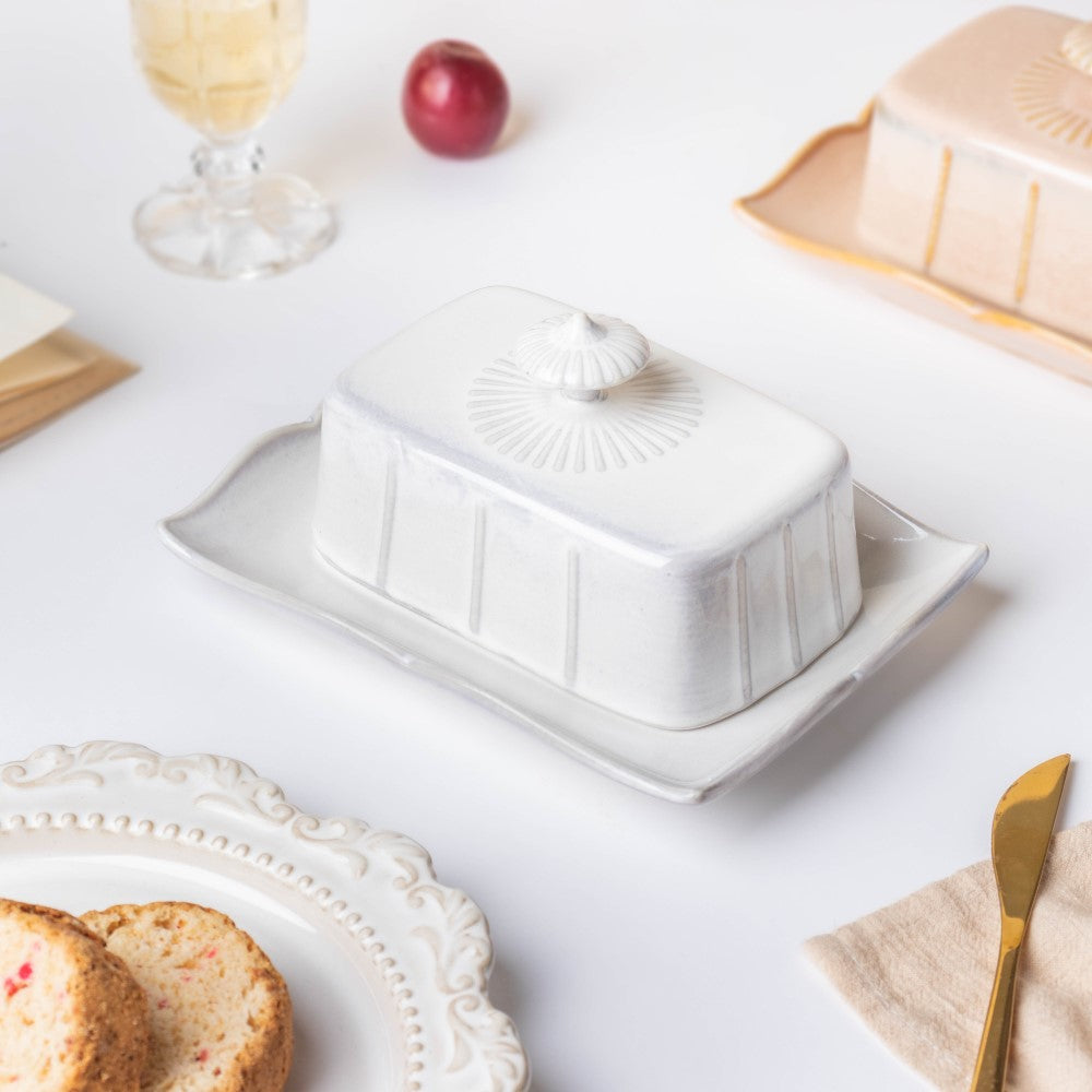 Vintage Butter Dish White Online - Premium Butter Dish | Nestasia