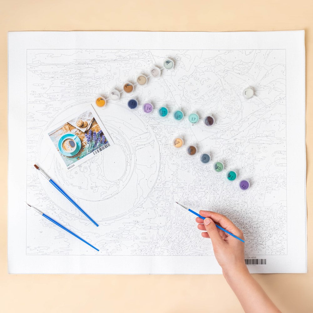 Breakfast Tea DIY Paint By Numbers Kit