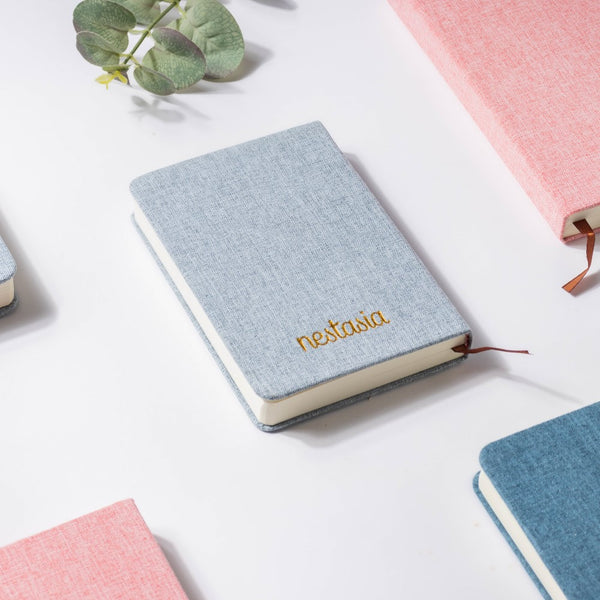 Grey Hardbound Pocket Notebook 128 Pages