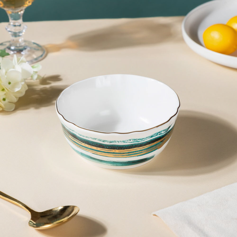 Ceramic Bowl With Wavy Rim 300 ml