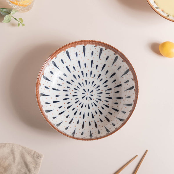 Dewdrop Ceramic Serving Bowl 9 Inch 1 L
