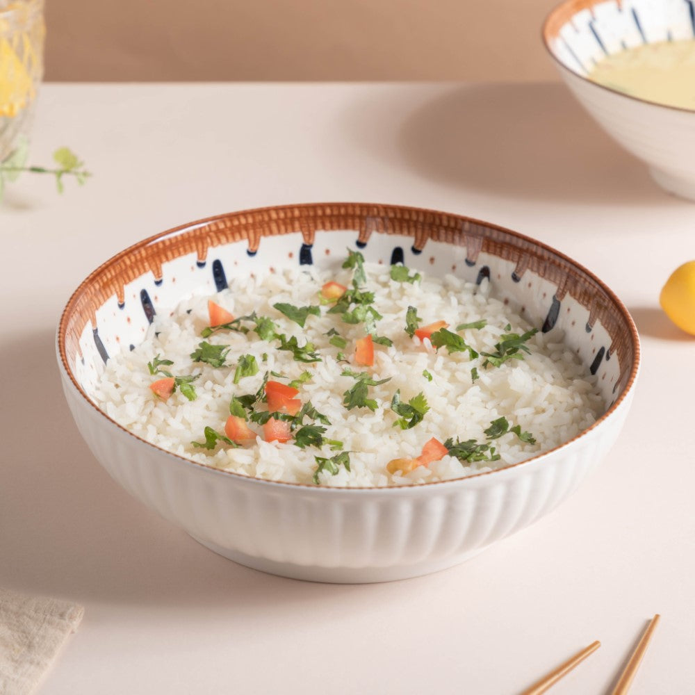 Dewdrop Ceramic Serving Bowl 9 Inch 1 L Online - Premium Serving Bowl ...