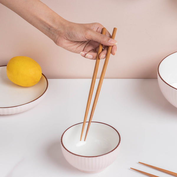 Rosy Pink Snack Set For 8