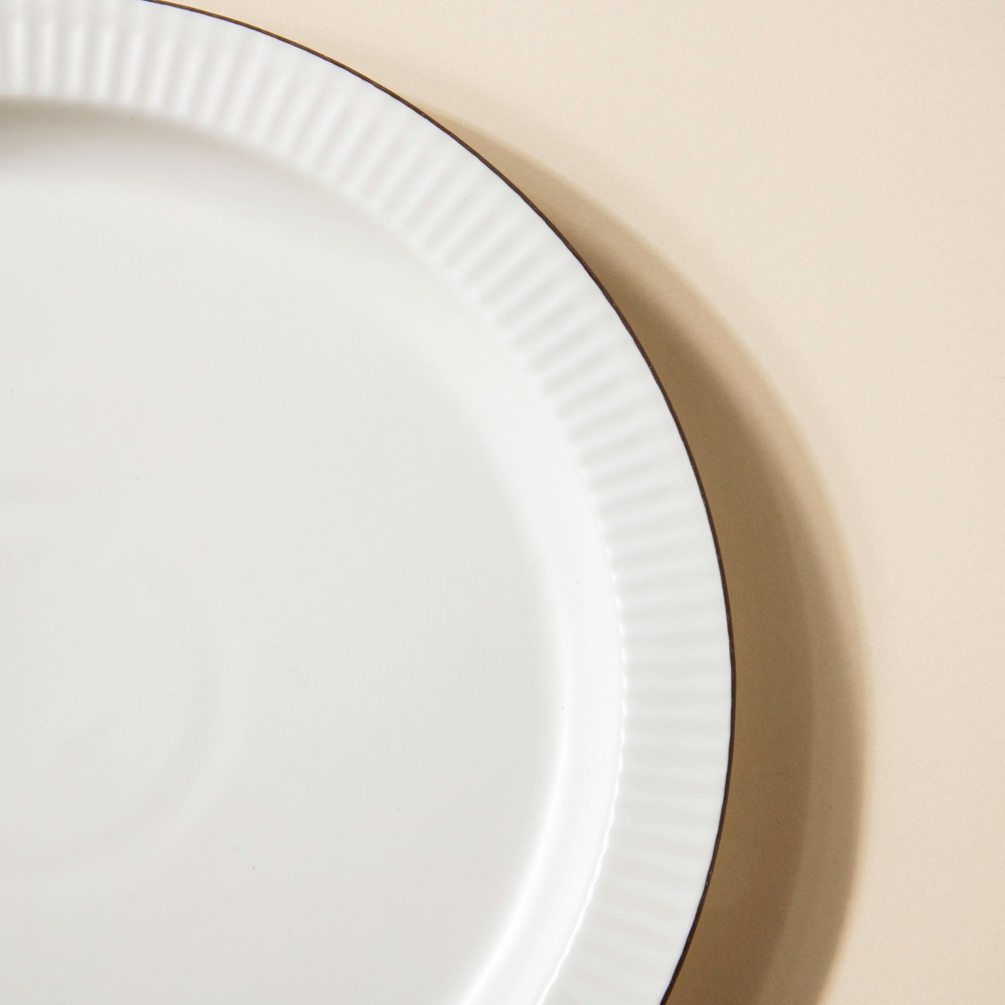 Matte Modern Ceramic Snack Plate White 8.5 Inch Online - Premium Snack ...