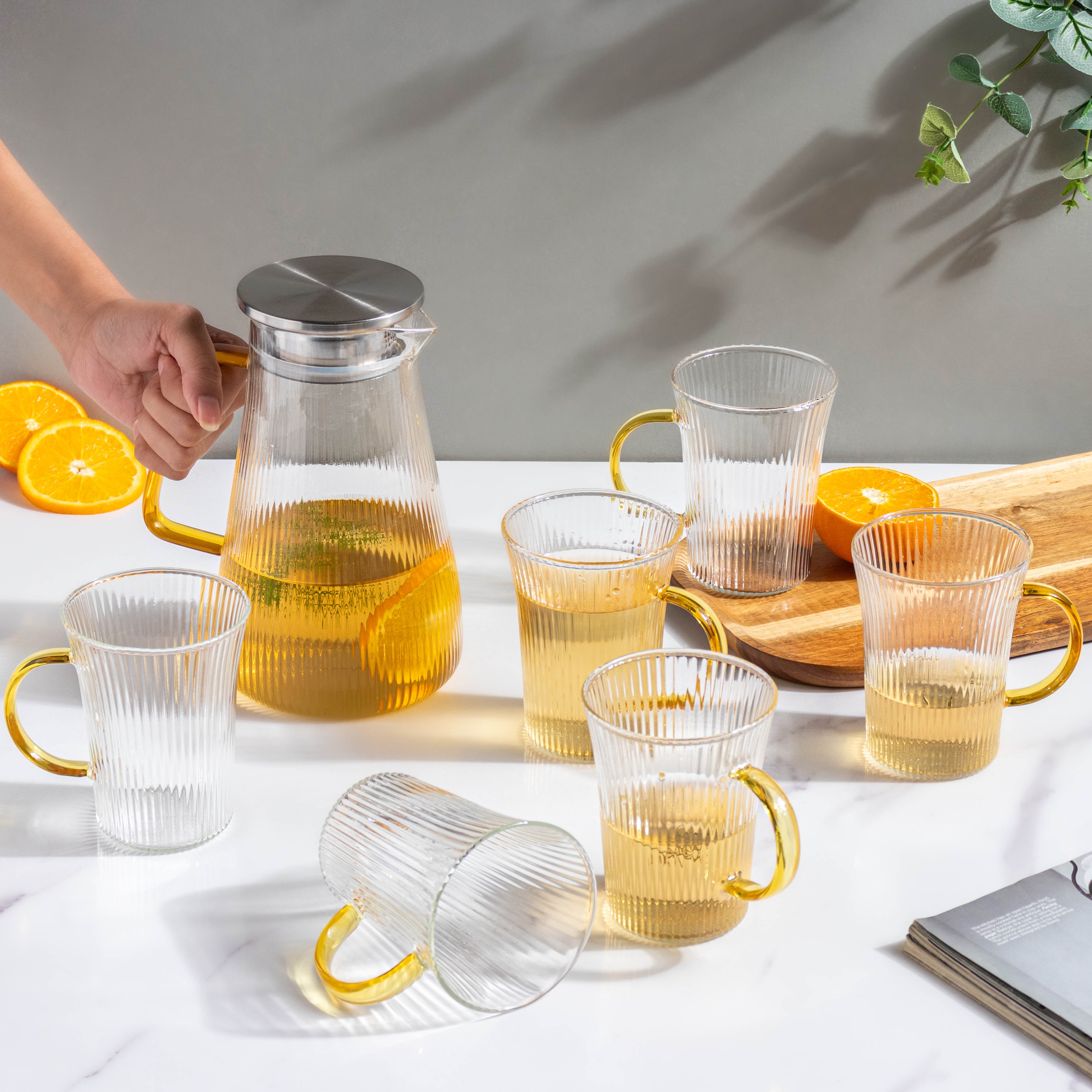 Glass Lemonade Set Of 6