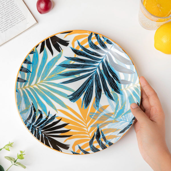 Areca Decal Ceramic Dinner Plate 10 Inch