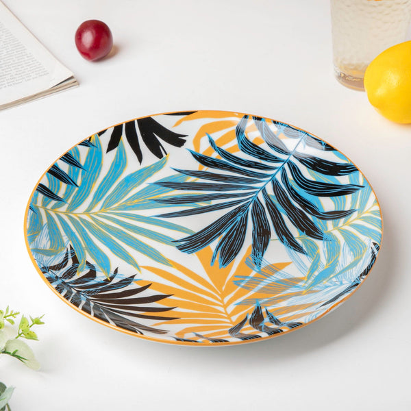Areca Decal Ceramic Dinner Plate 10 Inch