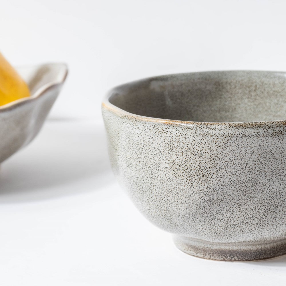 Eclectic Stoneware Ceramic Side Bowl Grey 300 ml
