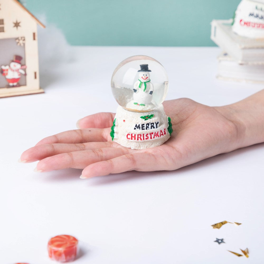 Home Décor - Snowman Snow Globe LED Light Statue Small For Living Room ...