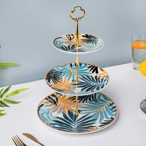 Snow White Flower 3-tier Snack Stand Online - Premium Cake Stand | Nestasia