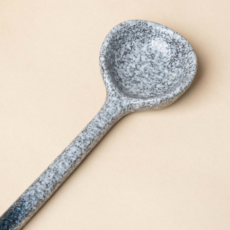 Pebble Glazed Ceramic Spoon Online - Premium Serving Spoon | Nestasia