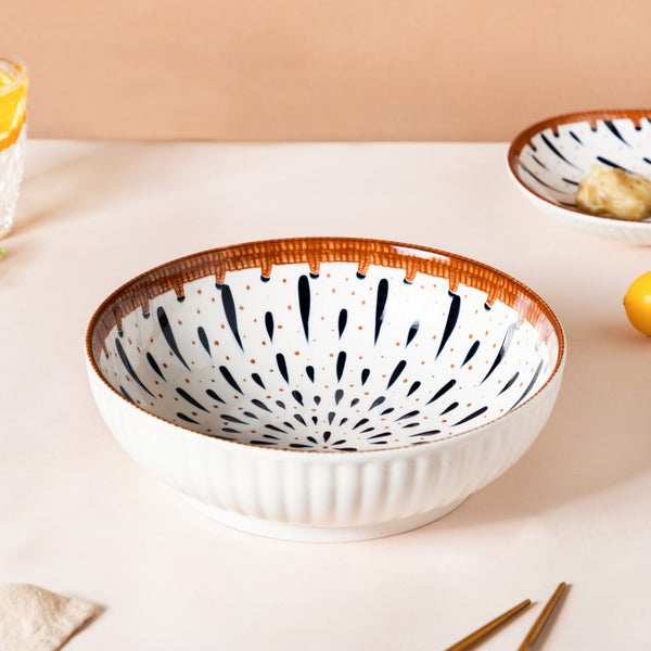 Dewdrop Ceramic Serving Bowl 9 Inch 1 L
