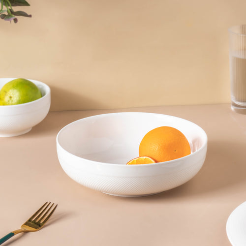 Anhui Ceramic Serving Bowl With Handles 9 Inch 500 ml | Nestasia