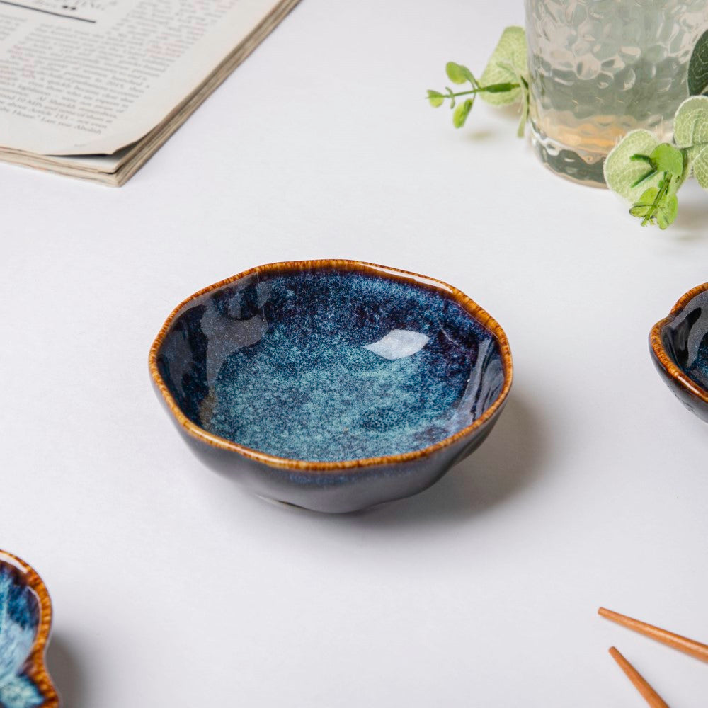 Sapphire Ceramic Dip Bowl 50ml Online - Premium Dip Bowl | Nestasia