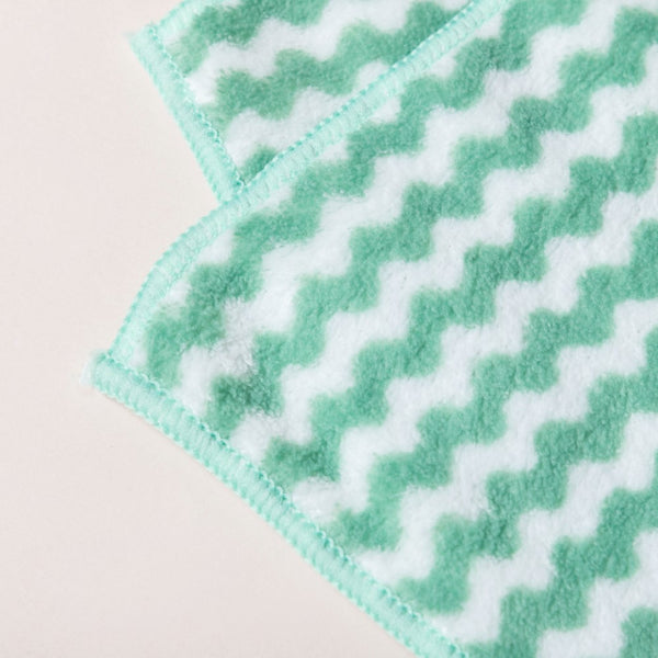 Soft Duster Cloth Green Set of 10