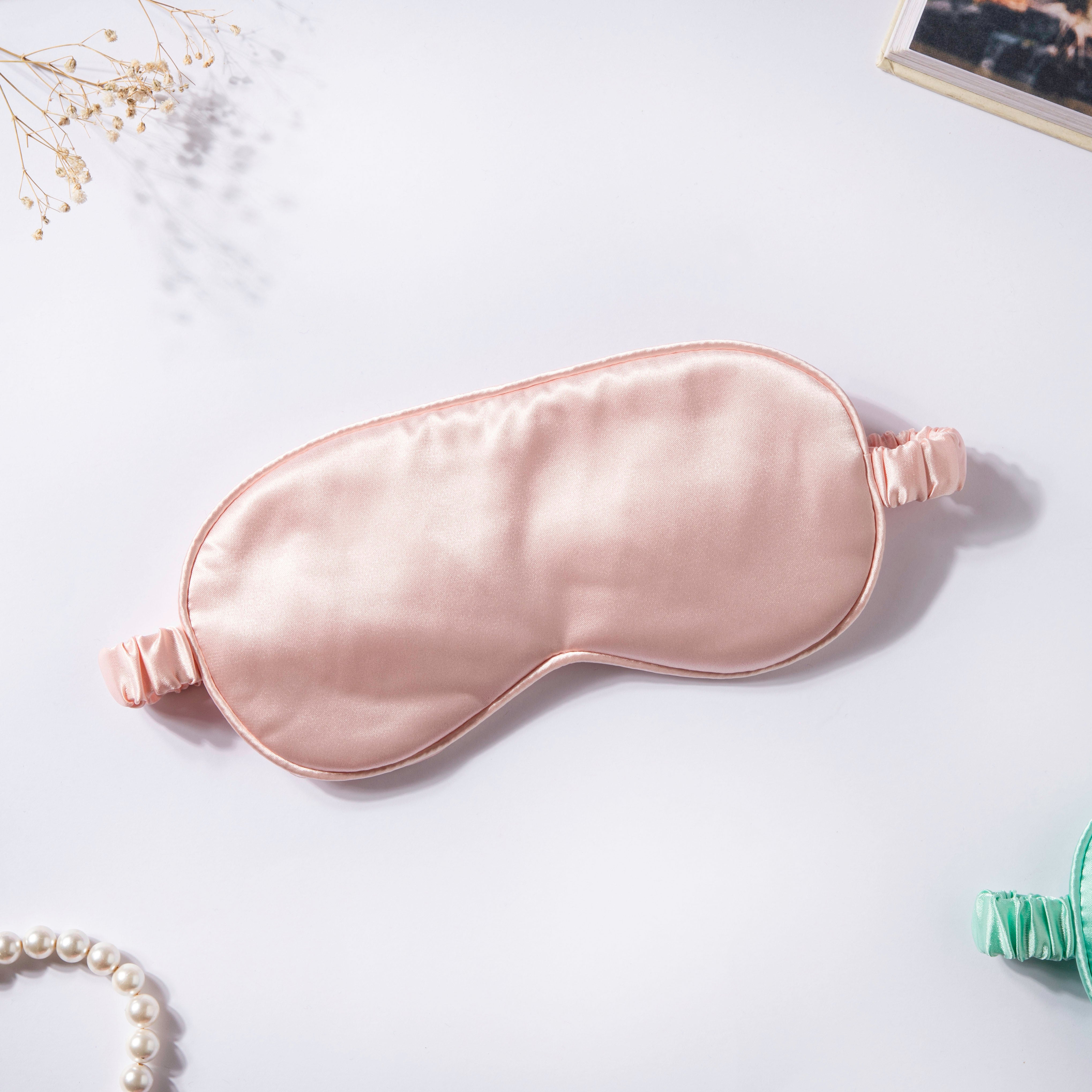 Luxury Sleep Satin Eye Mask Pastel Pink Online - Premium Eye Mask ...