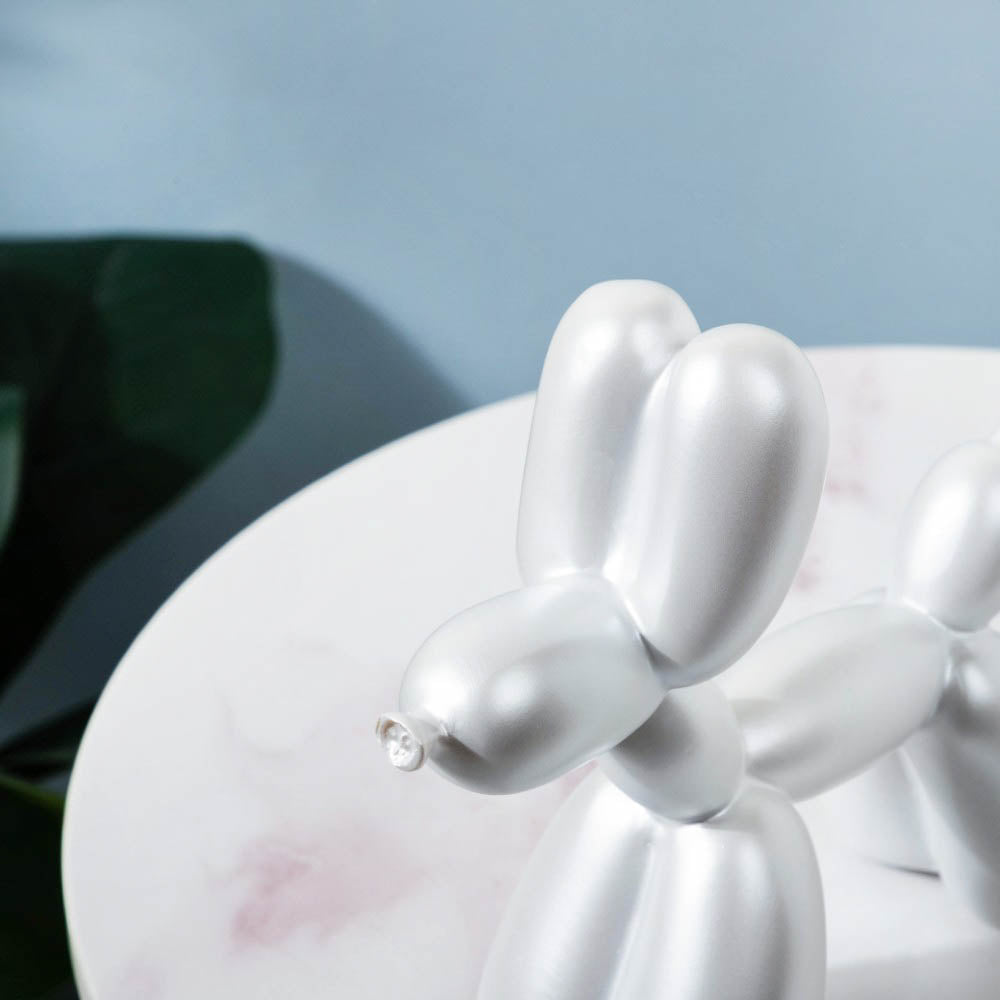 Home Décor - Balloon Dog In White For Room Décor |Nestasia
