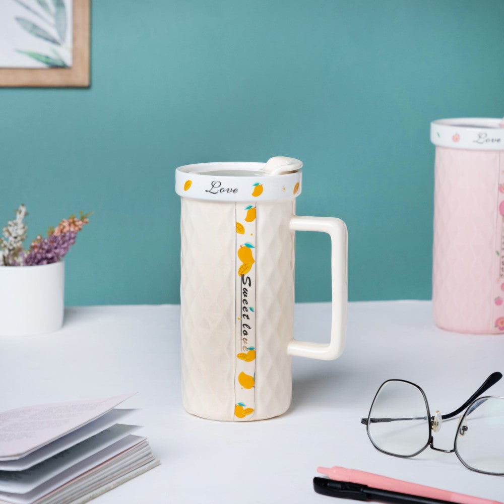 Tall Mango Fruity Cup 550 ml Online - Premium Coffee Mug | Nestasia