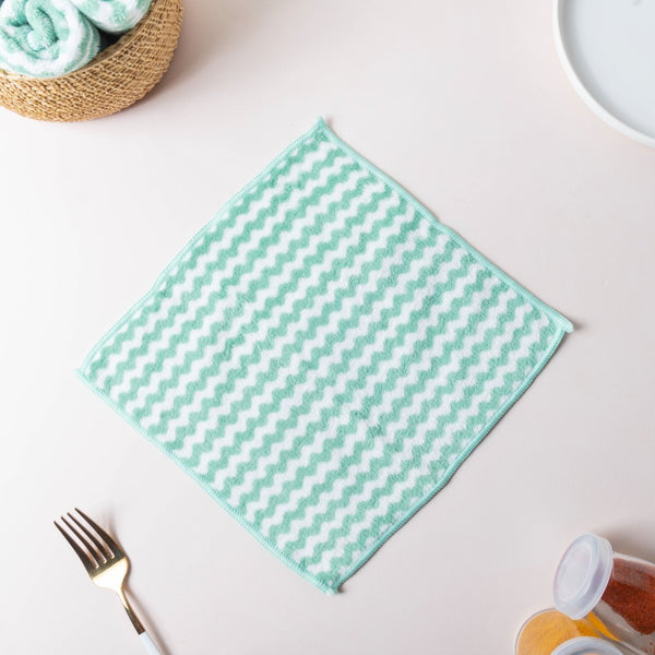 Soft Duster Cloth Green Set of 10