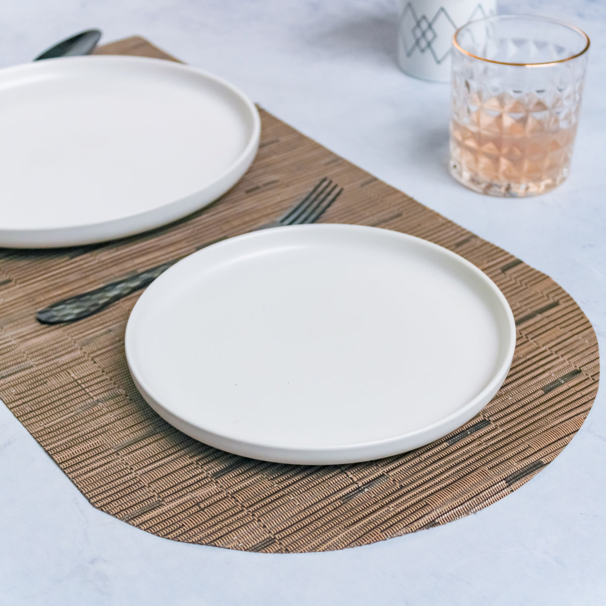 Long Center Table Placemat Brown