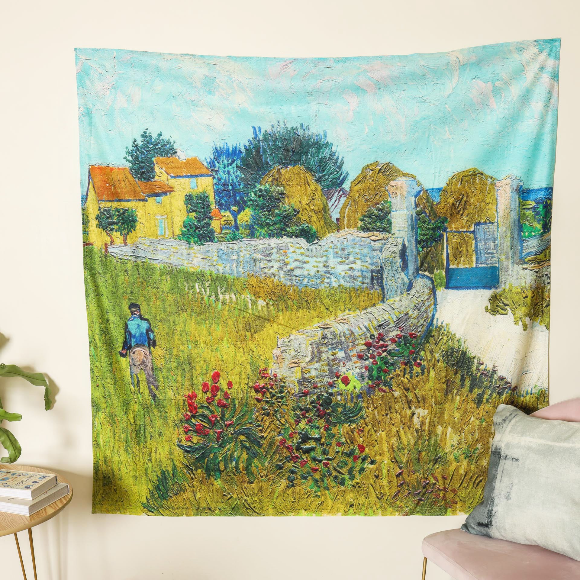 Farm Design Tapestry Online - Premium Wall Tapestry | Nestasia
