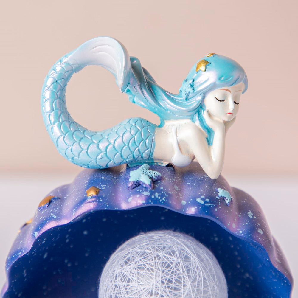 Starry Shell Mermaid Decor With Dark Blue Online - Premium Decor Object ...
