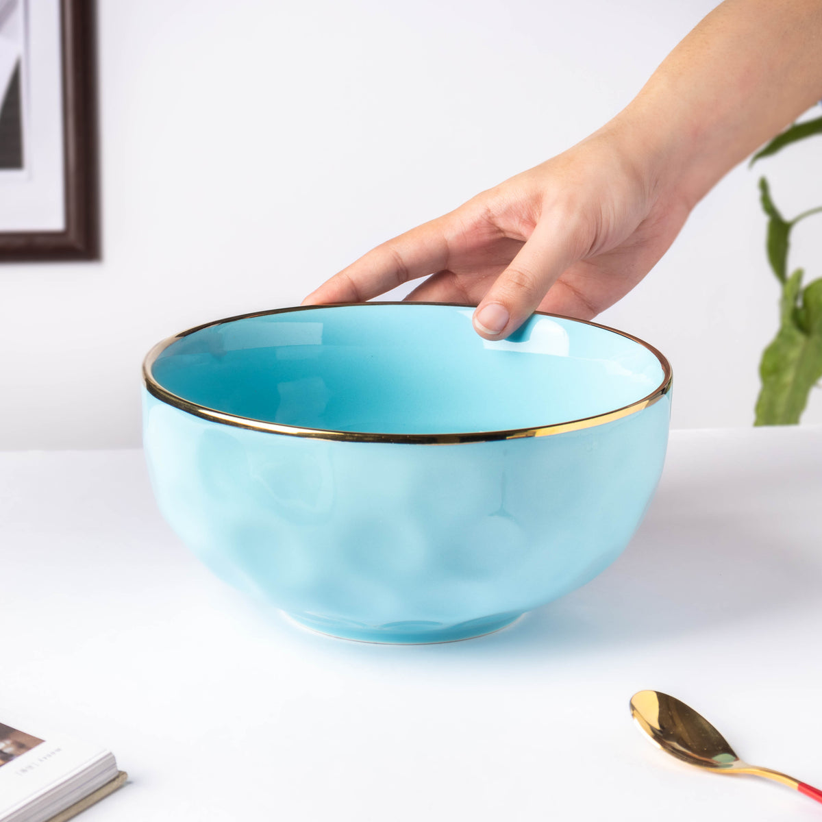 Blue Jay Serving Bowl 8 Inch