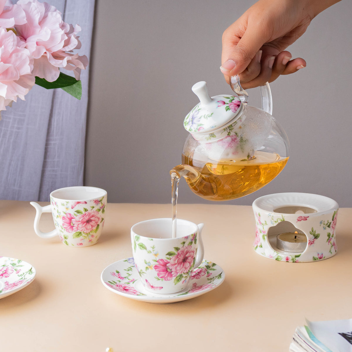 JARDIN Glass Tea Set