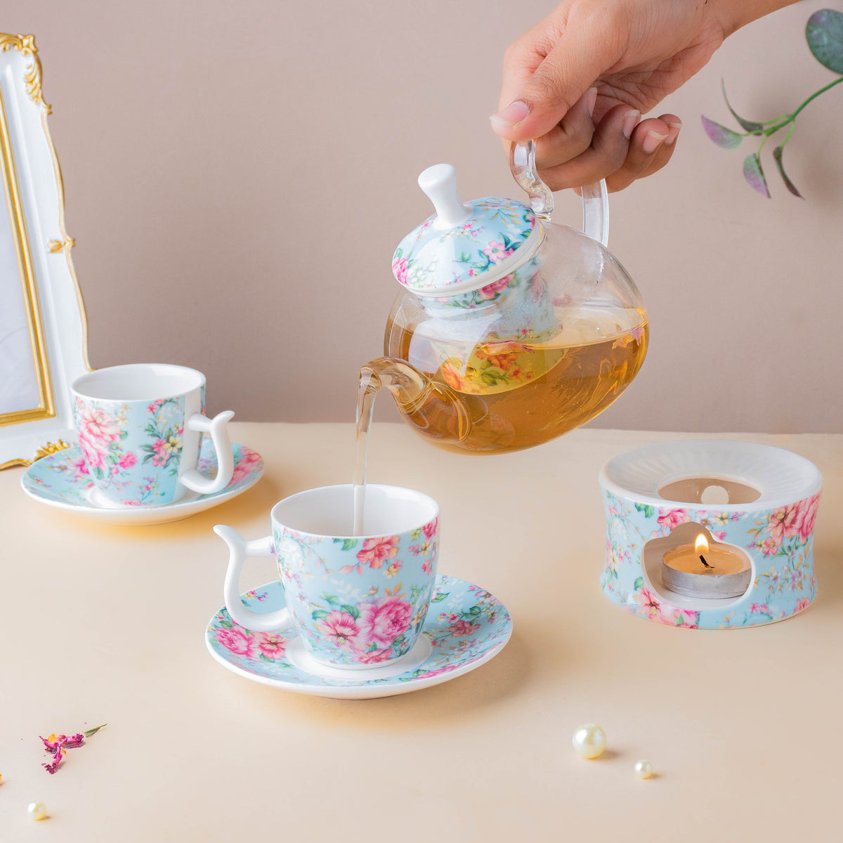 JARDIN Blue Tea Set