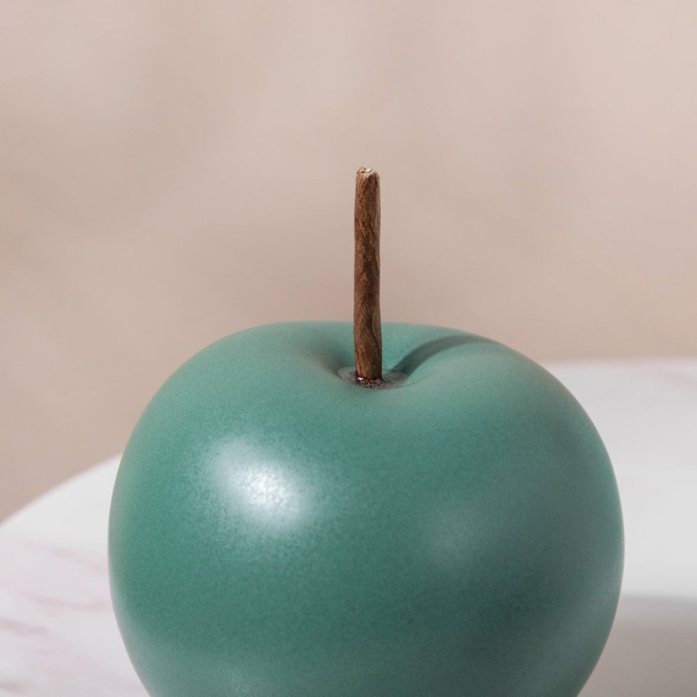 Apple Ceramic Decor Small Teal