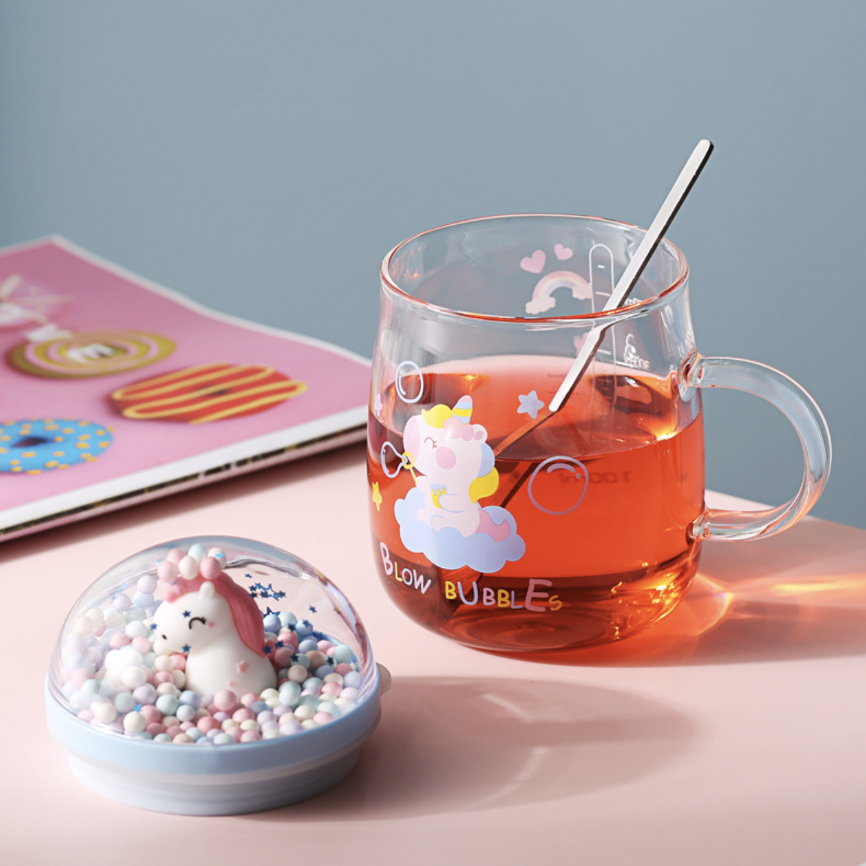 Unicorn Glass Cup Online - Premium Coffee Mug | Nestasia