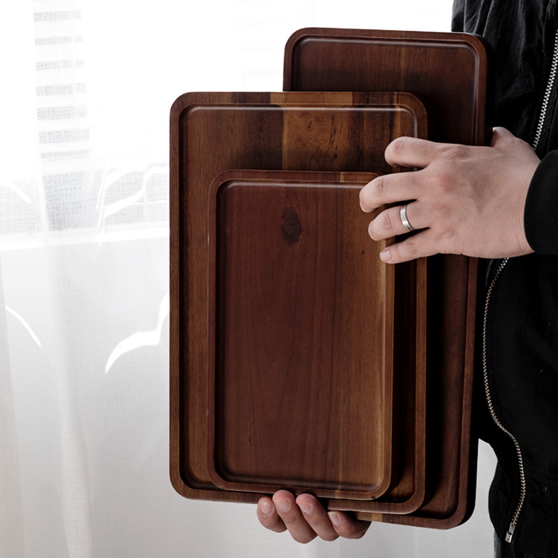 Rectangular Wooden Tray