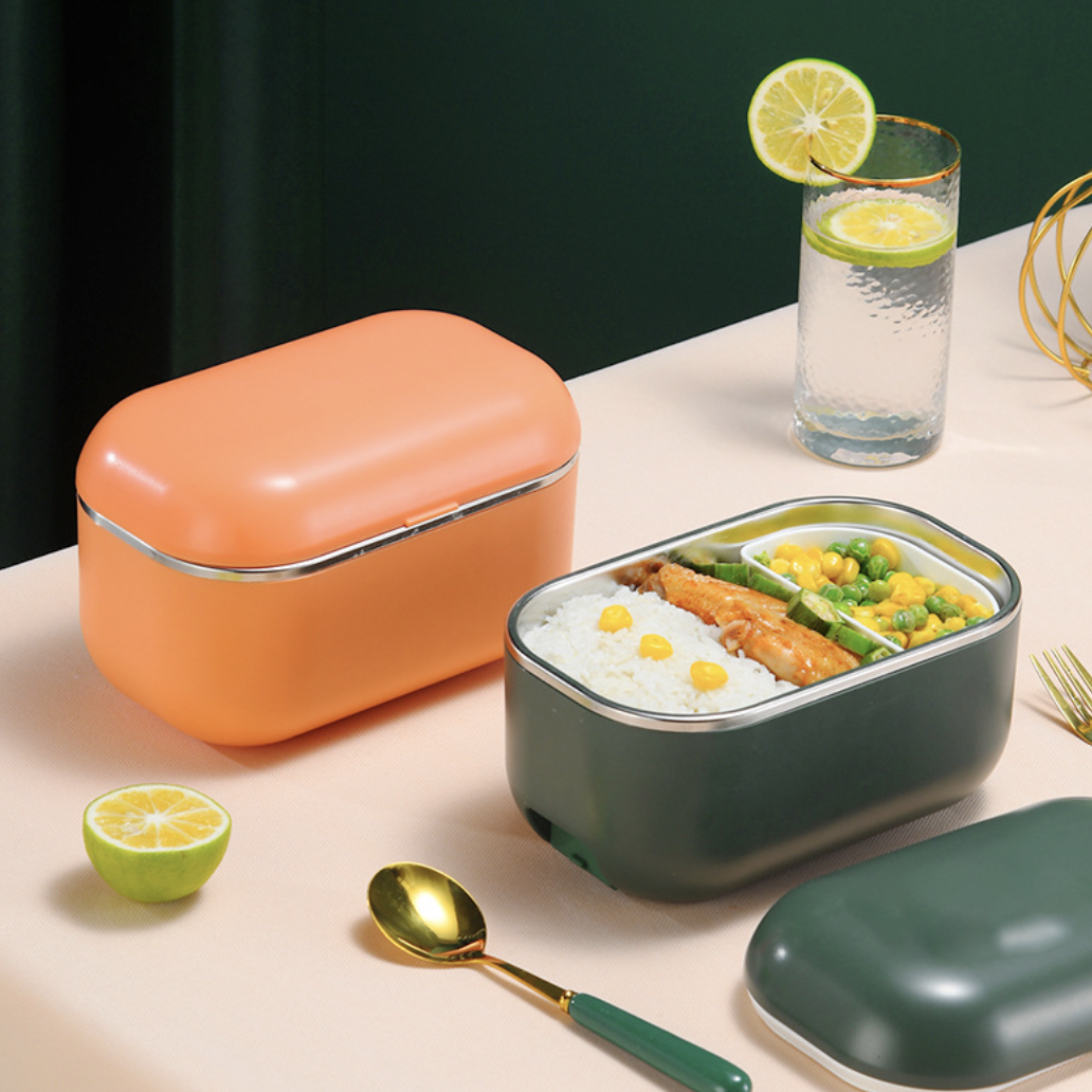 Fresh Meal Electric Hot Lunch Box Orange Online - Premium Lunch Box ...