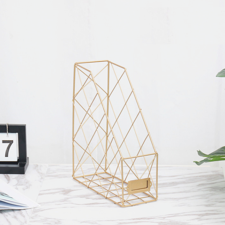 File Rack Gold Online - Premium Desk Organiser | Nestasia