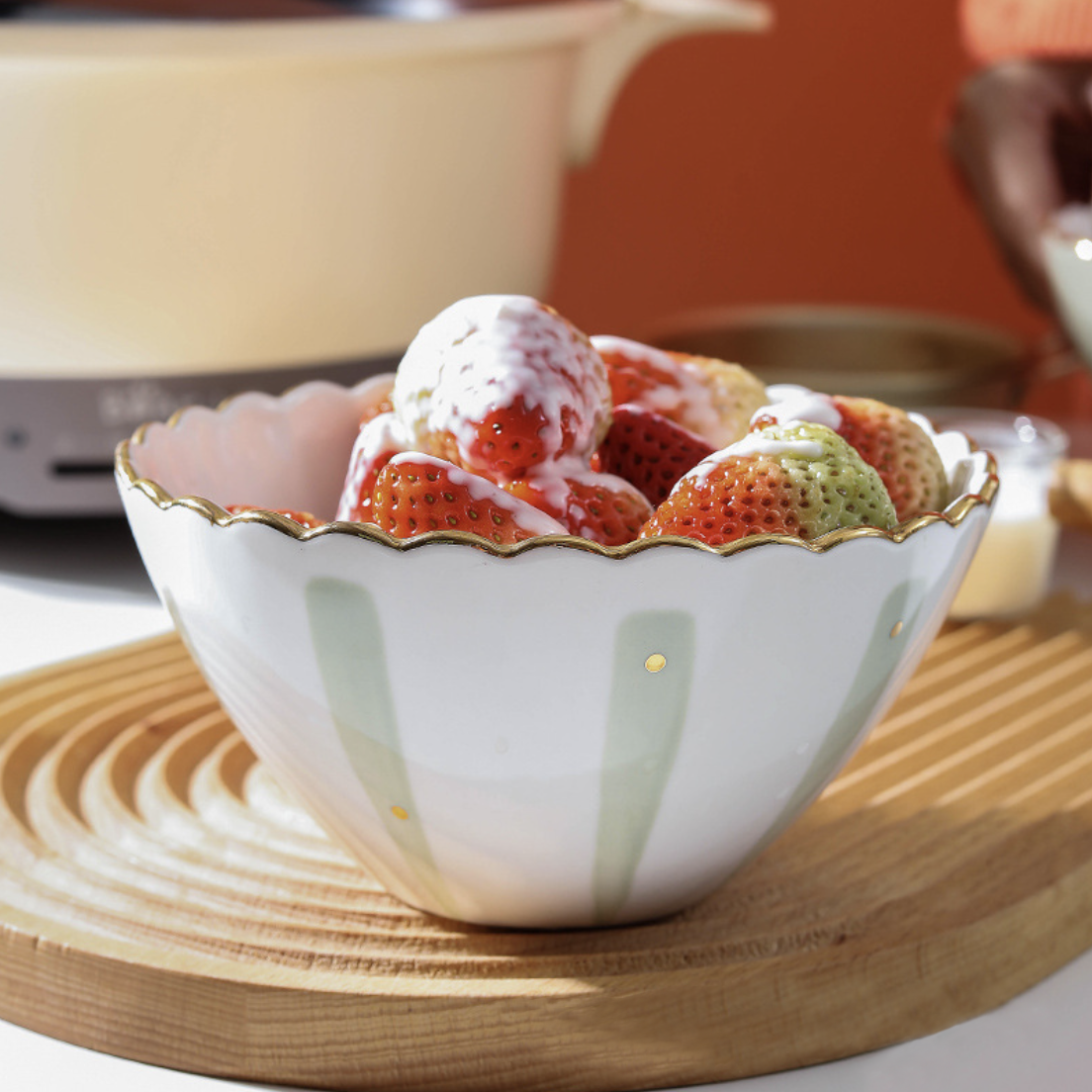 Large Ceramic Snack Bowl