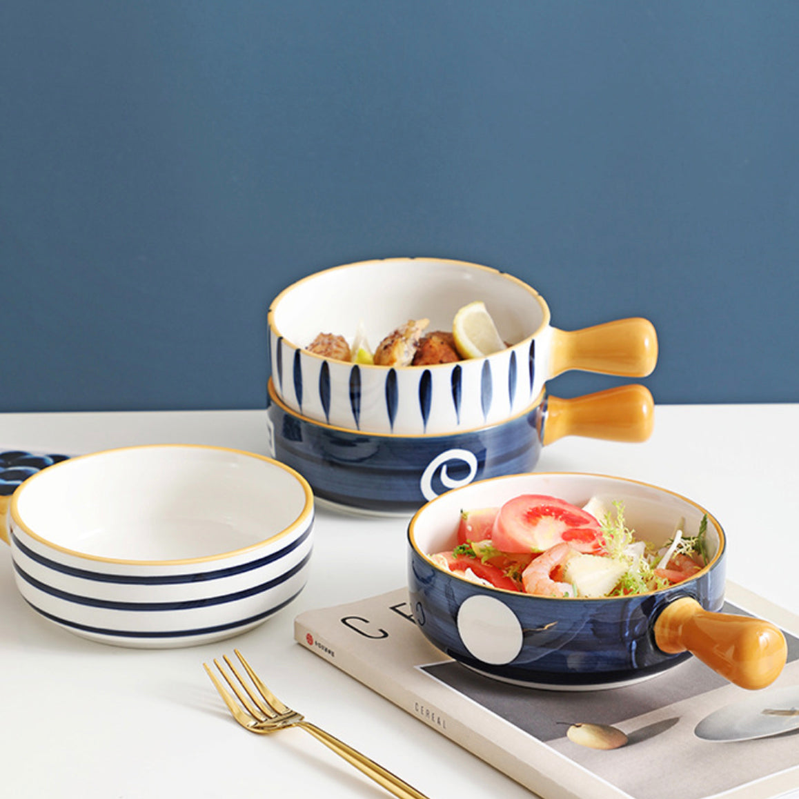 Snack Bowls - Snack Bowls With Handle | Nestasia