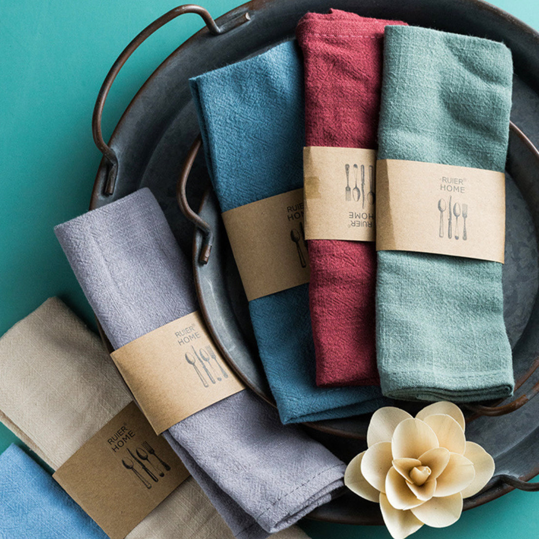 Napkin Cloth Set of 2 Online - Premium Table Napkin | Nestasia