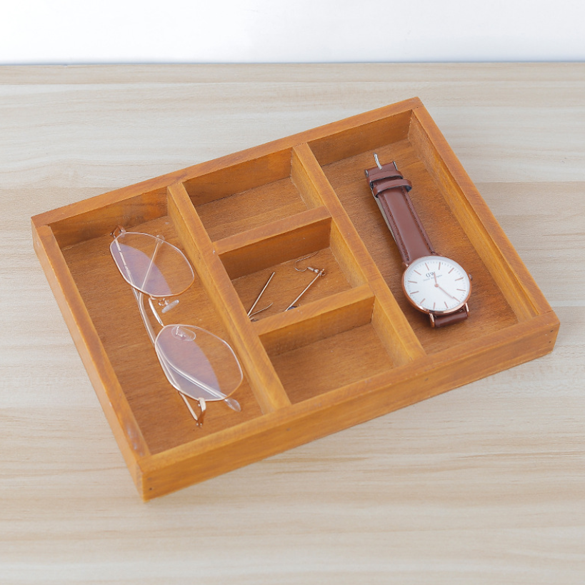 Wooden Organiser Tray Online - Premium Desk Organiser | Nestasia