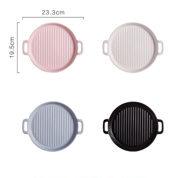 Black Round Baking Plate 7 Inch