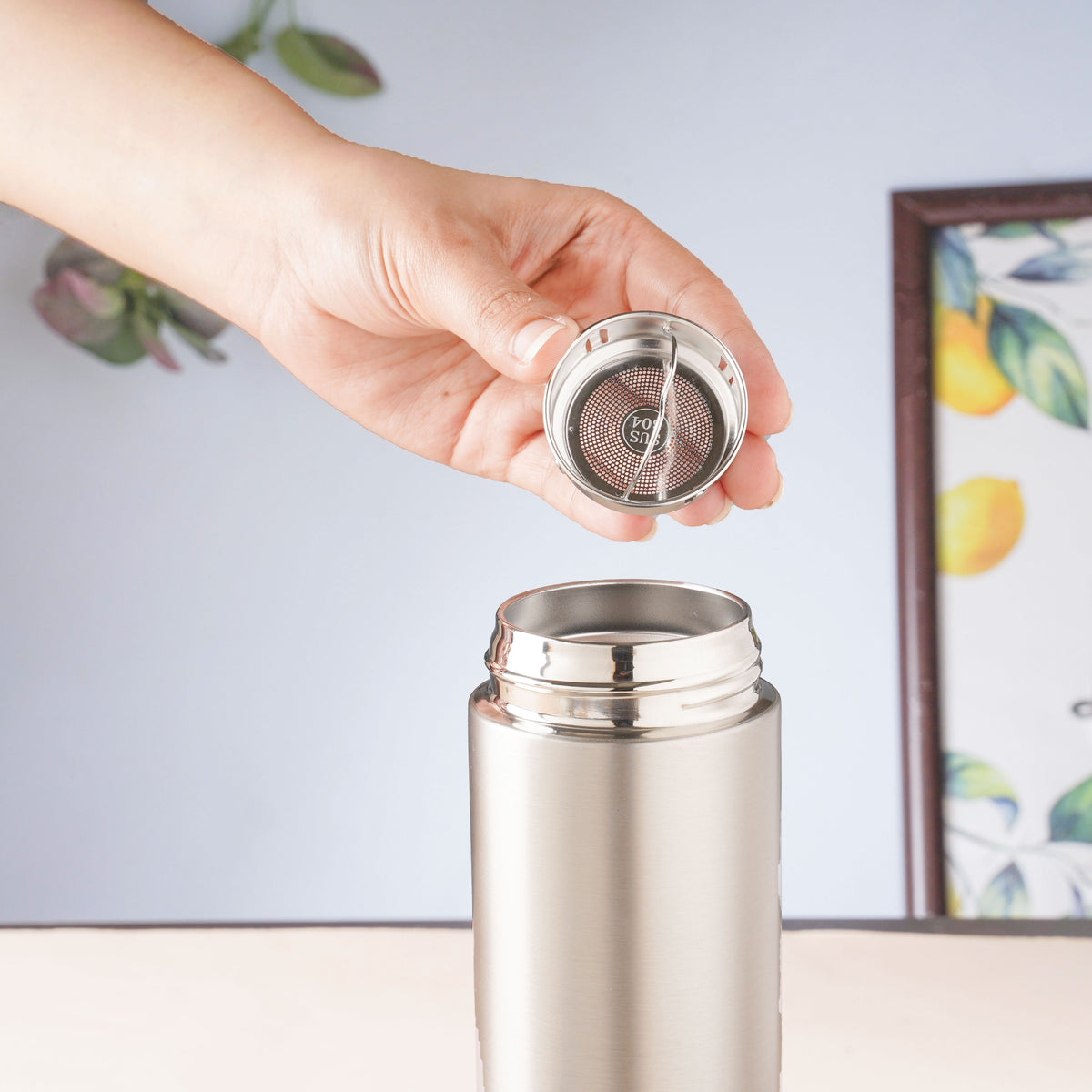 Thermos Bottle with Tea Filter