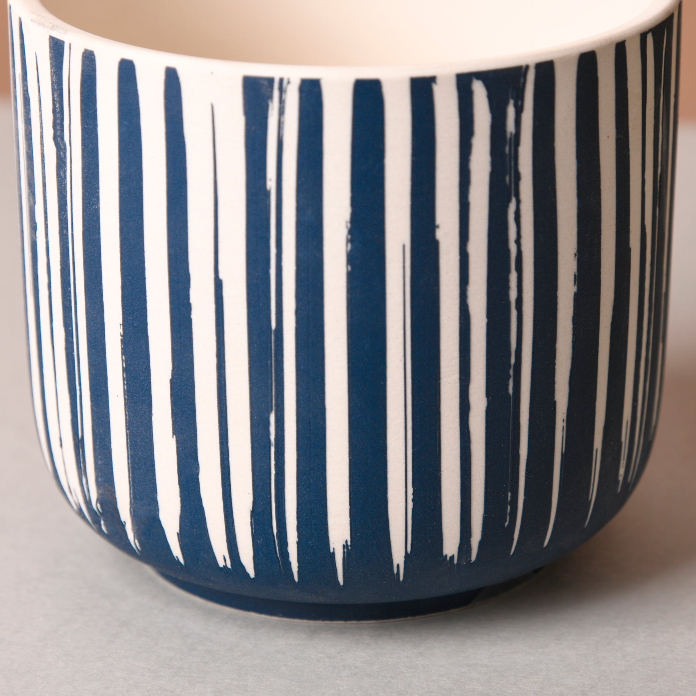 Blue and White Ceramic Flower Pot