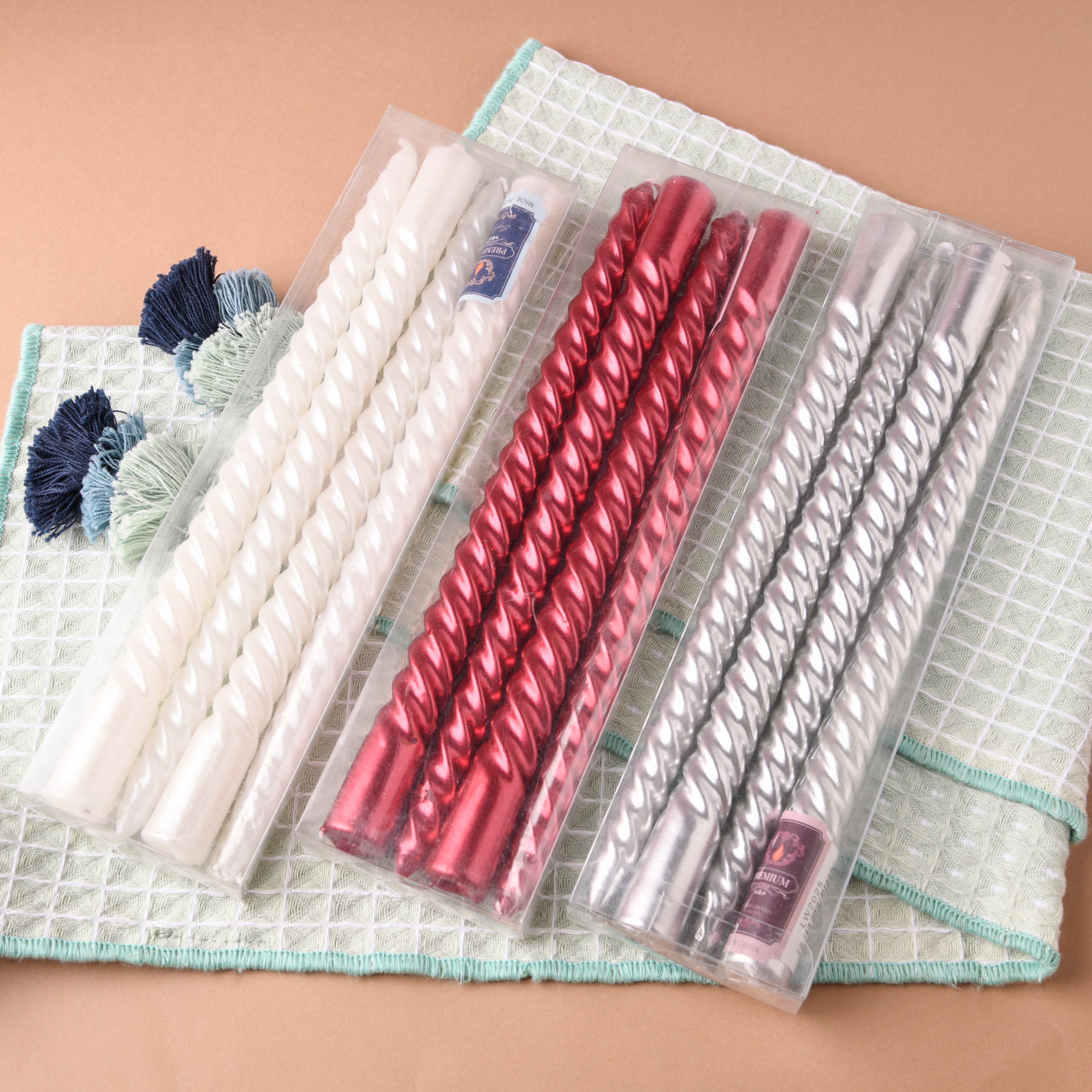 Swirl Candle Set of 4 Online - Premium Candle | Nestasia