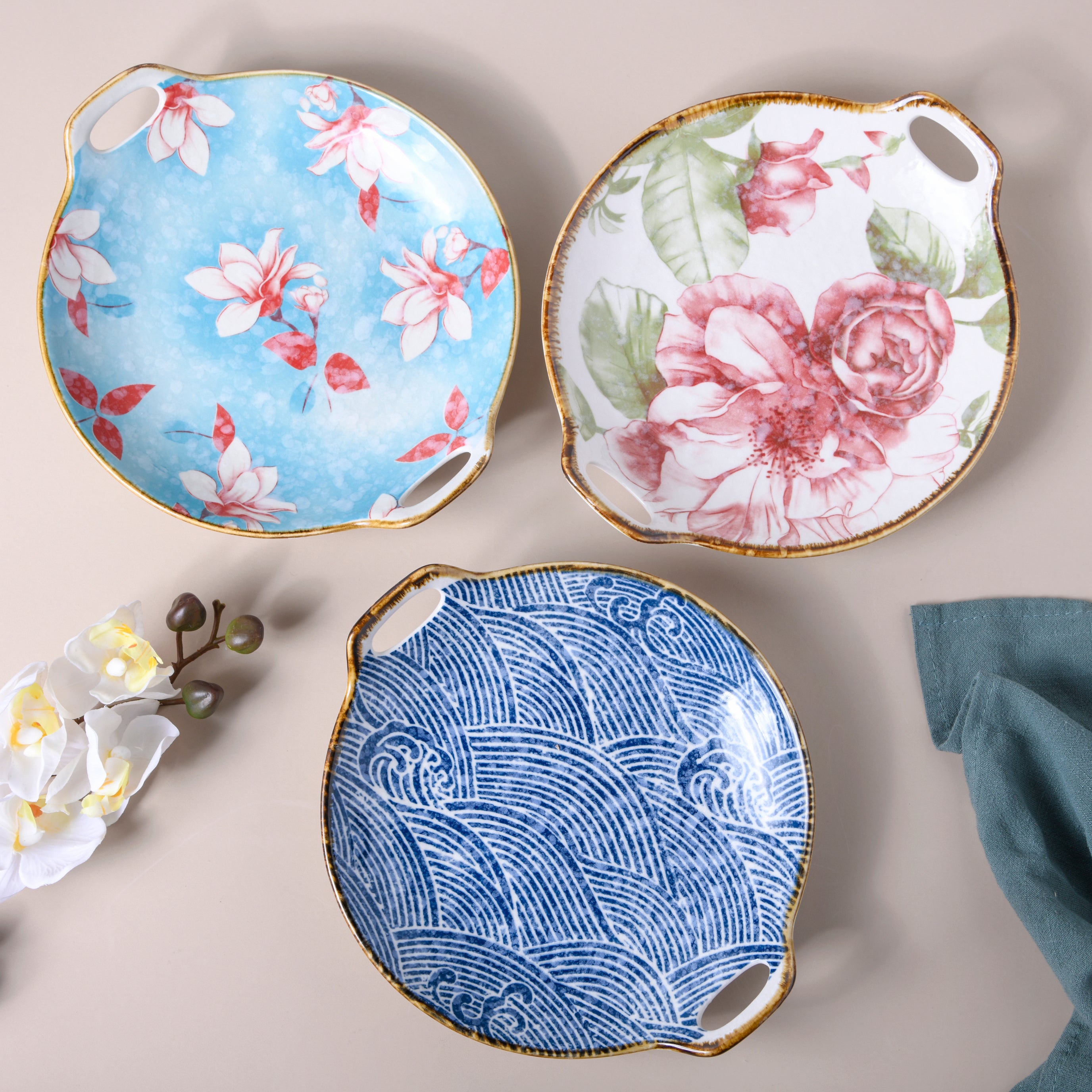 Patterned Baking Plate Online - Premium Platter | Nestasia