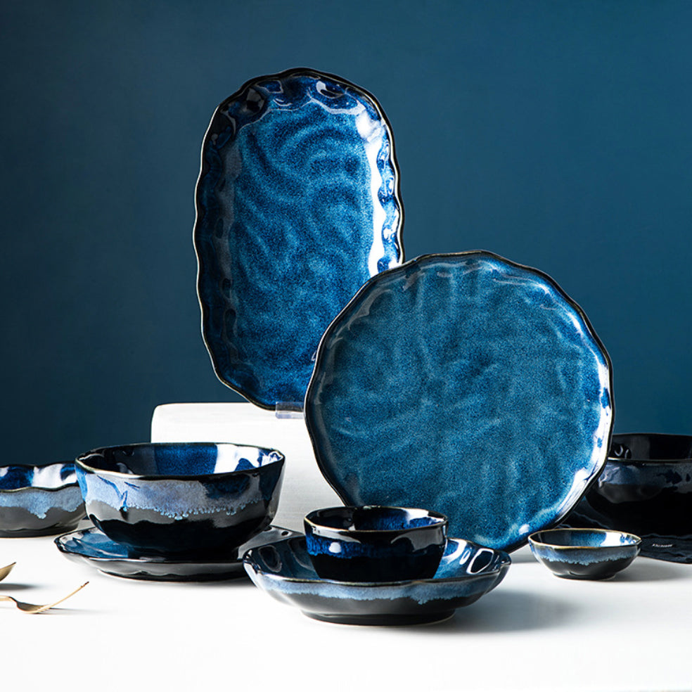 Dinner Plate - Buy Sapphire Ceramic Plate Online In India | Nestasia