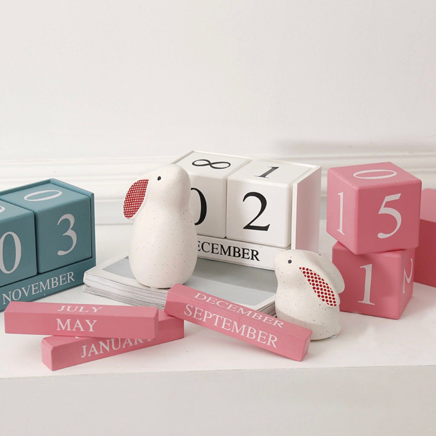 Pink Table Calendar