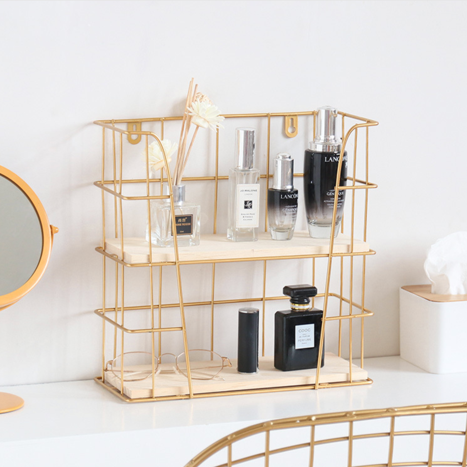 Two Tier Shelf Online - Premium Wall Shelf | Nestasia