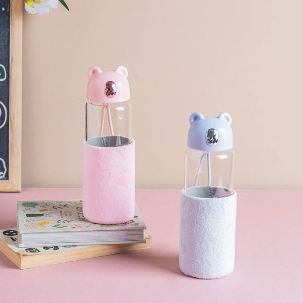 Teddy Bear Glass Bottle