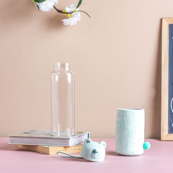 Teddy Bear Glass Bottle