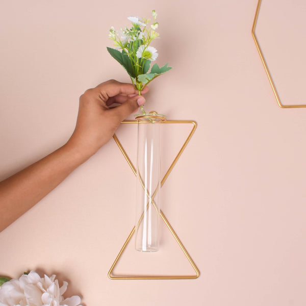 Triangular Wall Tube Vase