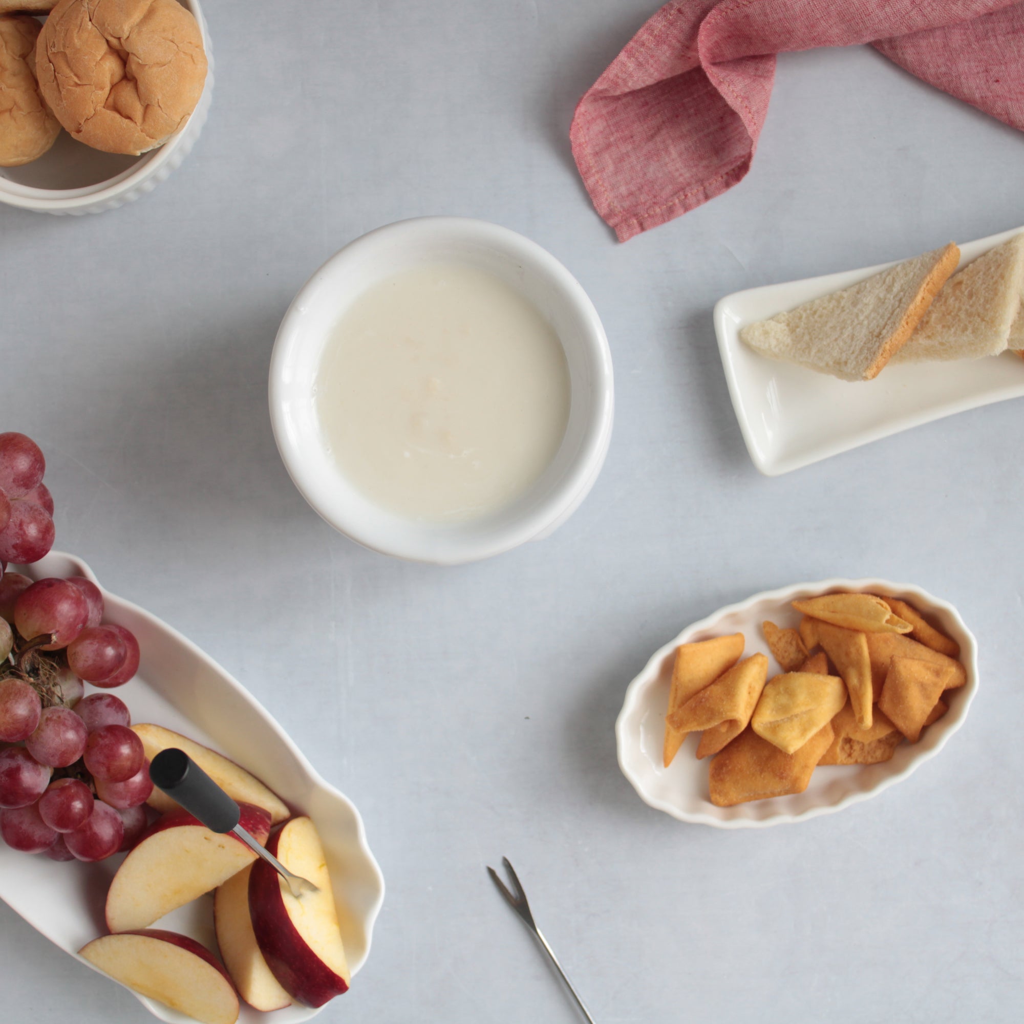 White Fondue Set Online - Premium Fondue Set | Nestasia
